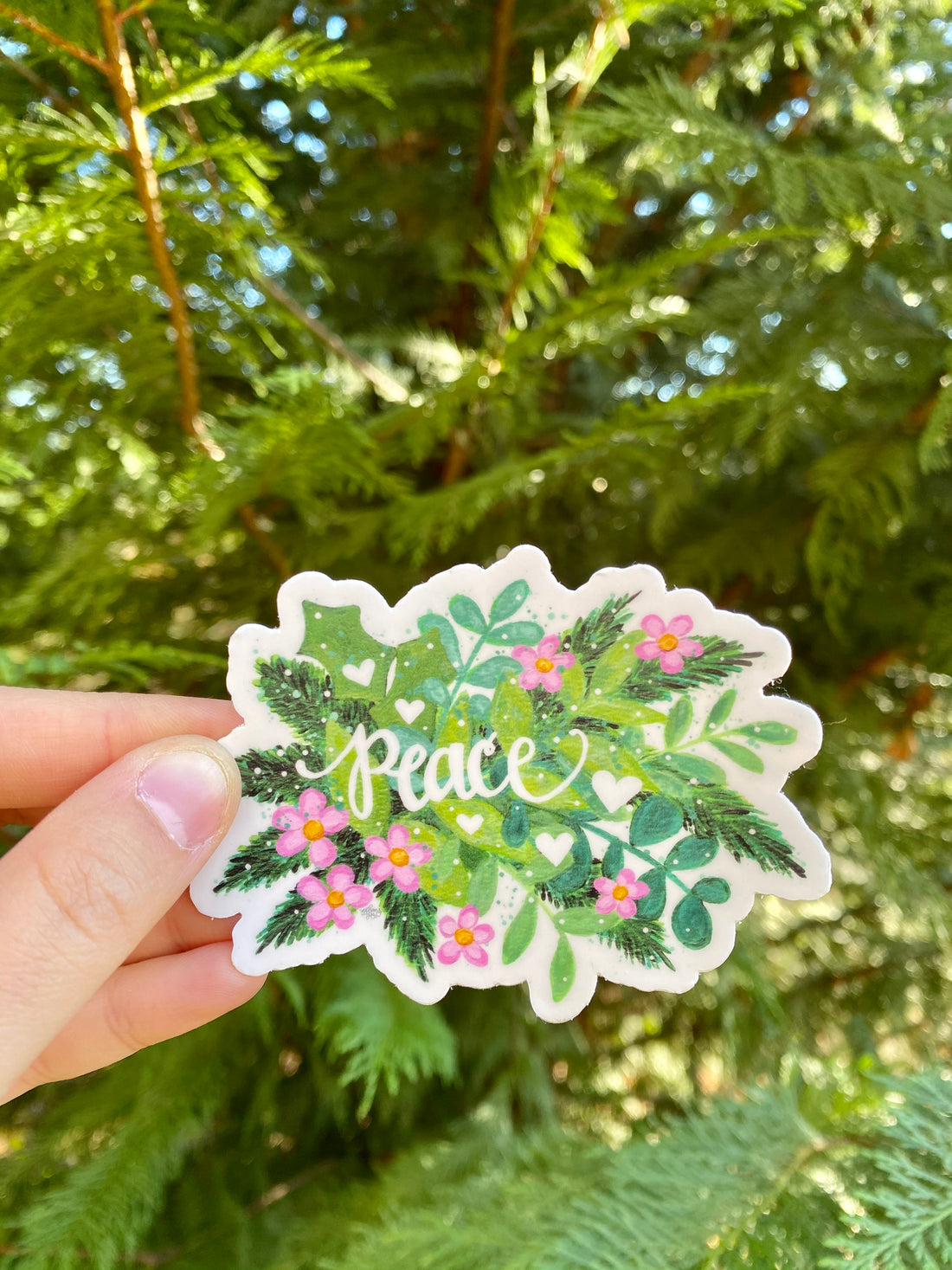 Peace Vinyl Sticker - December Sticker of the Month – Bethany Joy Art