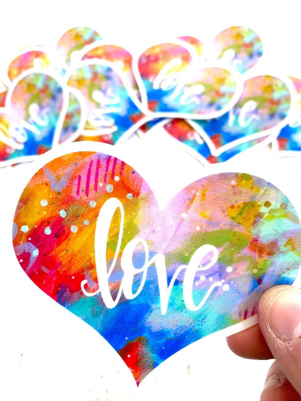 Love Vinyl Heart Sticker - February Sticker of the Month – Bethany Joy Art